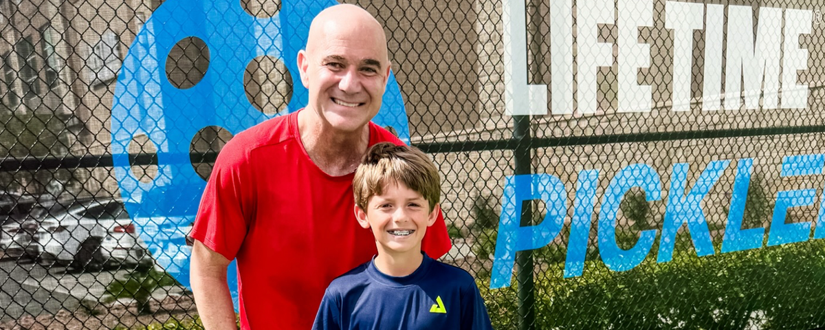 Junior PPA star Jack Loughridge hits the court with Andre Agassi to ...